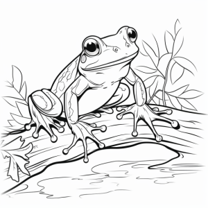 tree frog drawing realistic - Draw Easy