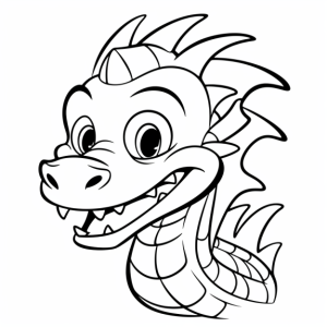 silly dragon - Draw Easy