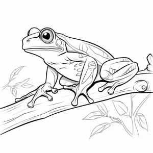 realistic tree frog drawing - Draw Easy